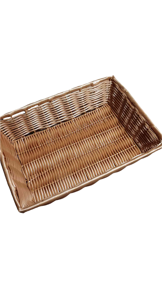 Basket 14" Oblong Synthetic Wicker Tray – Gallina Fine Foods